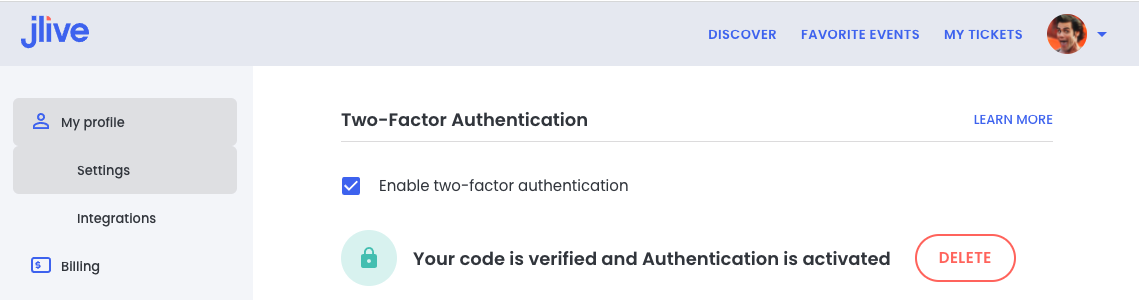 Two-Factor Authentication – Jlive Knowledgebase